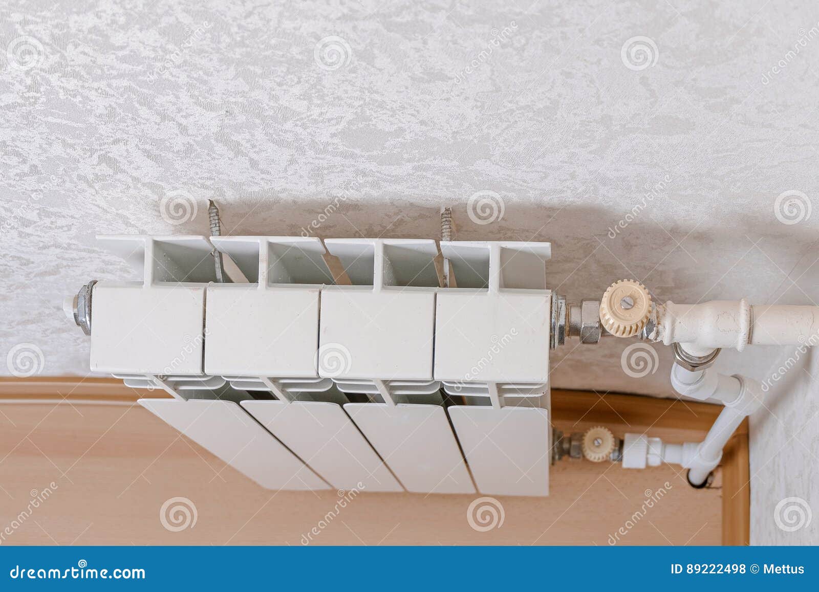 Modern Hot Water Radiator Top View Stock Photo - Image of view, heather ...