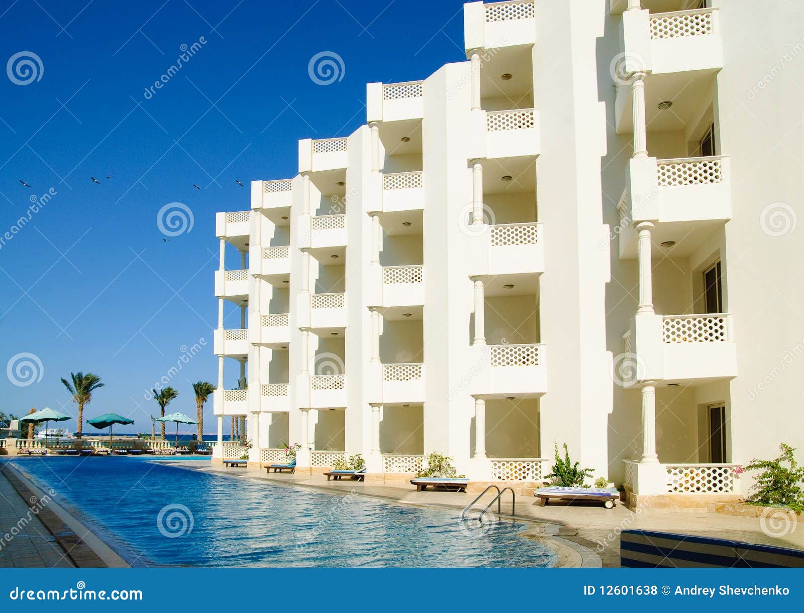 Modern hotel architecture stock photo. Image of estate - 12601638