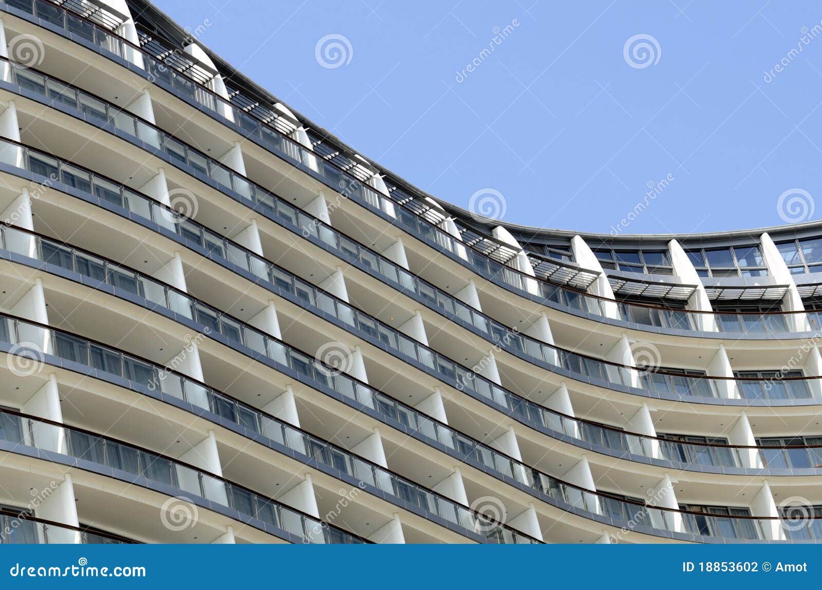 Modern hotel building stock photo. Image of urban, structure - 18853602