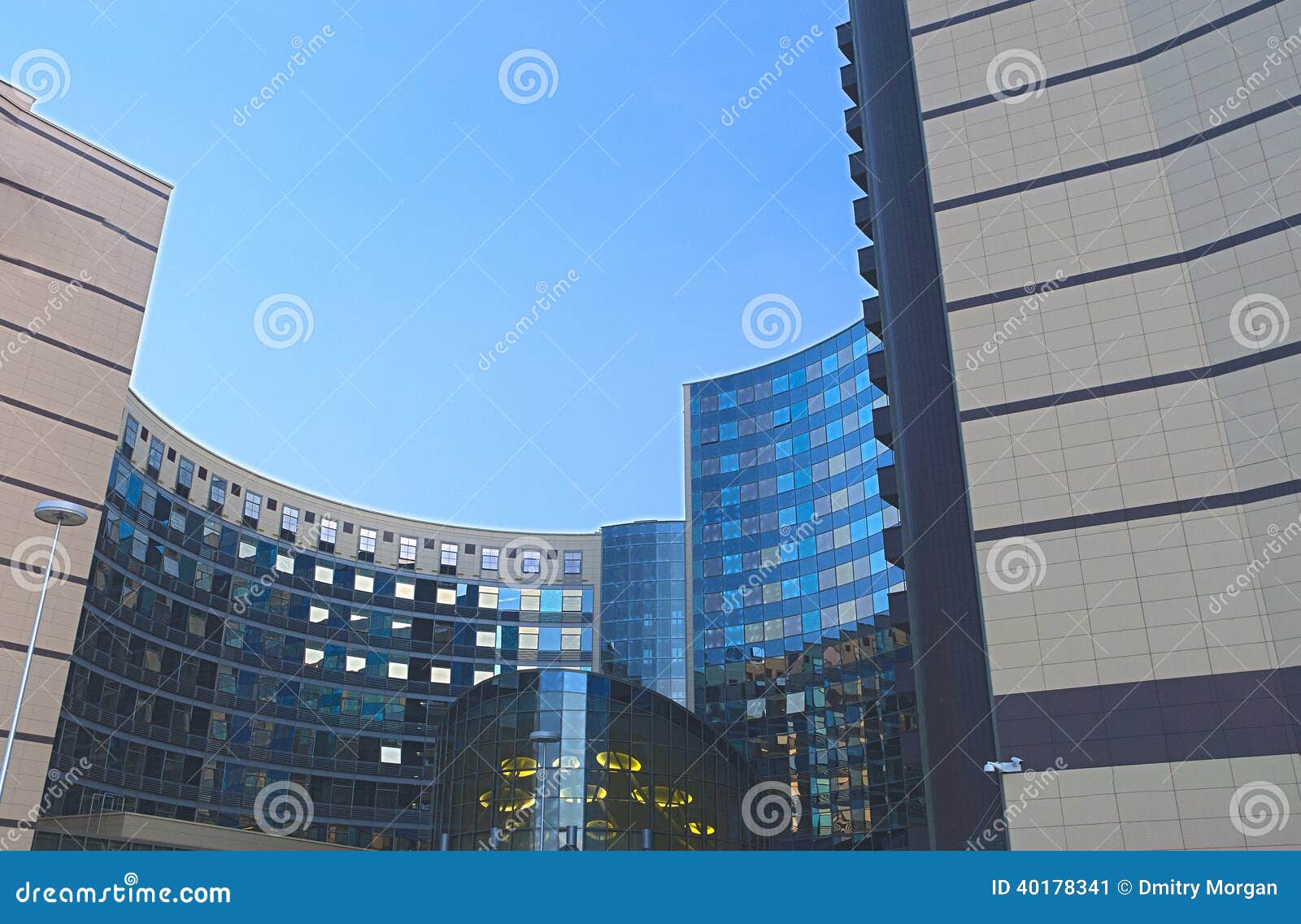 Modern Hotel Building Exterior Stock Image - Image of building ...