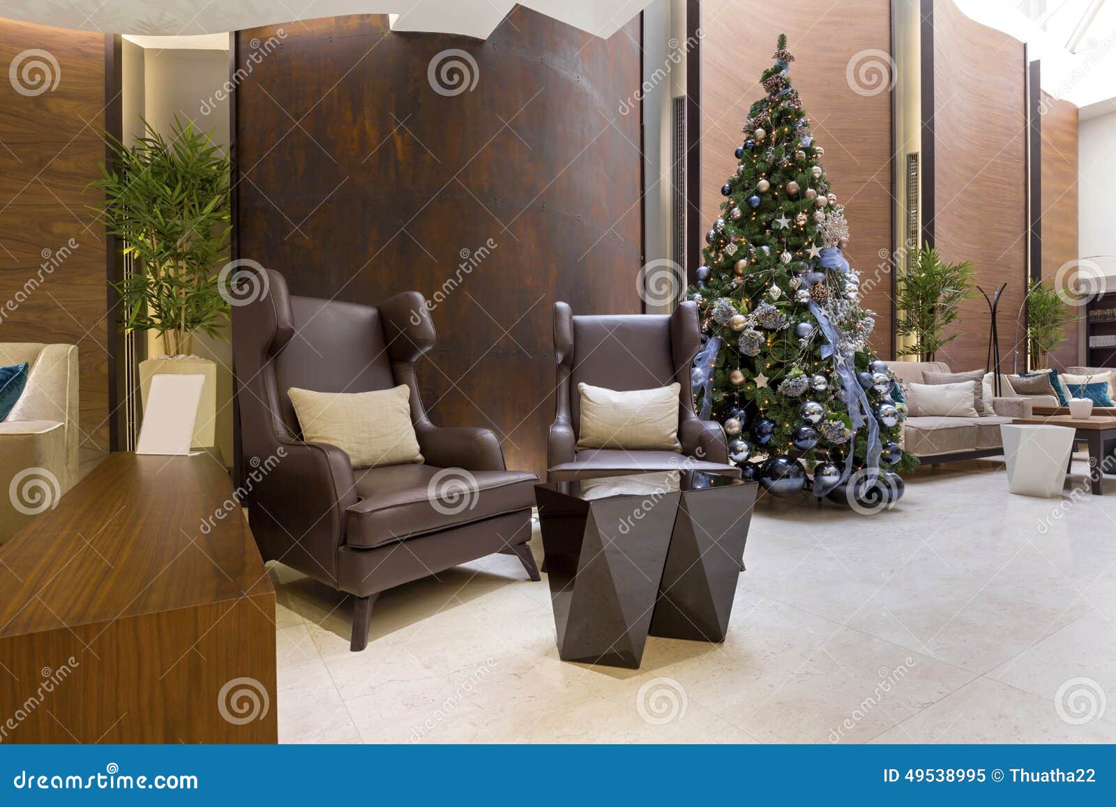 Modern Hotel Lobby Cafe Interior Stock Image - Image of inside, leather ...