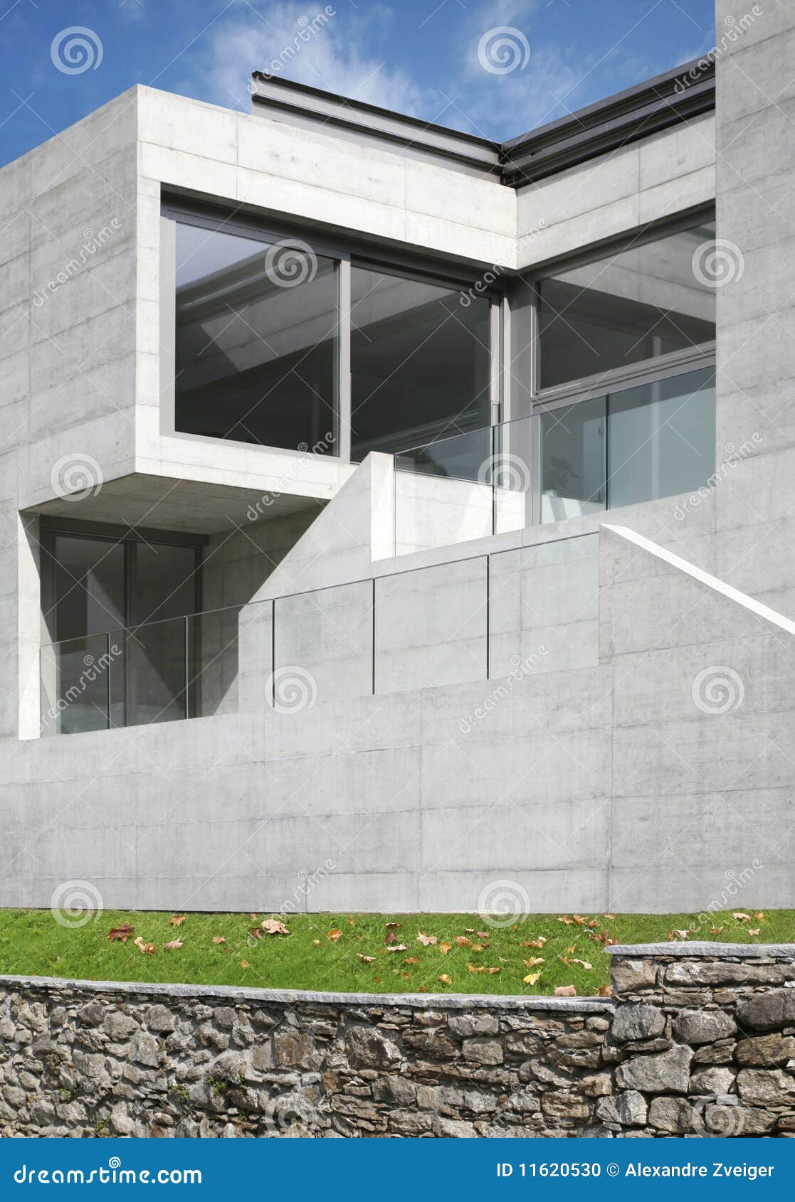 Modern house stock photo. Image of home, white, clear - 11620530