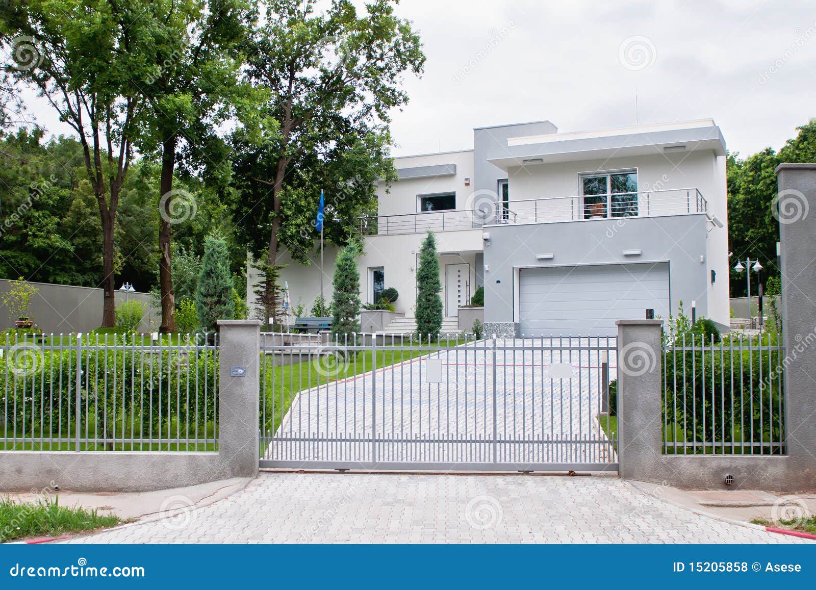 Modern house stock photo. Image of design, building, elevation - 15205858