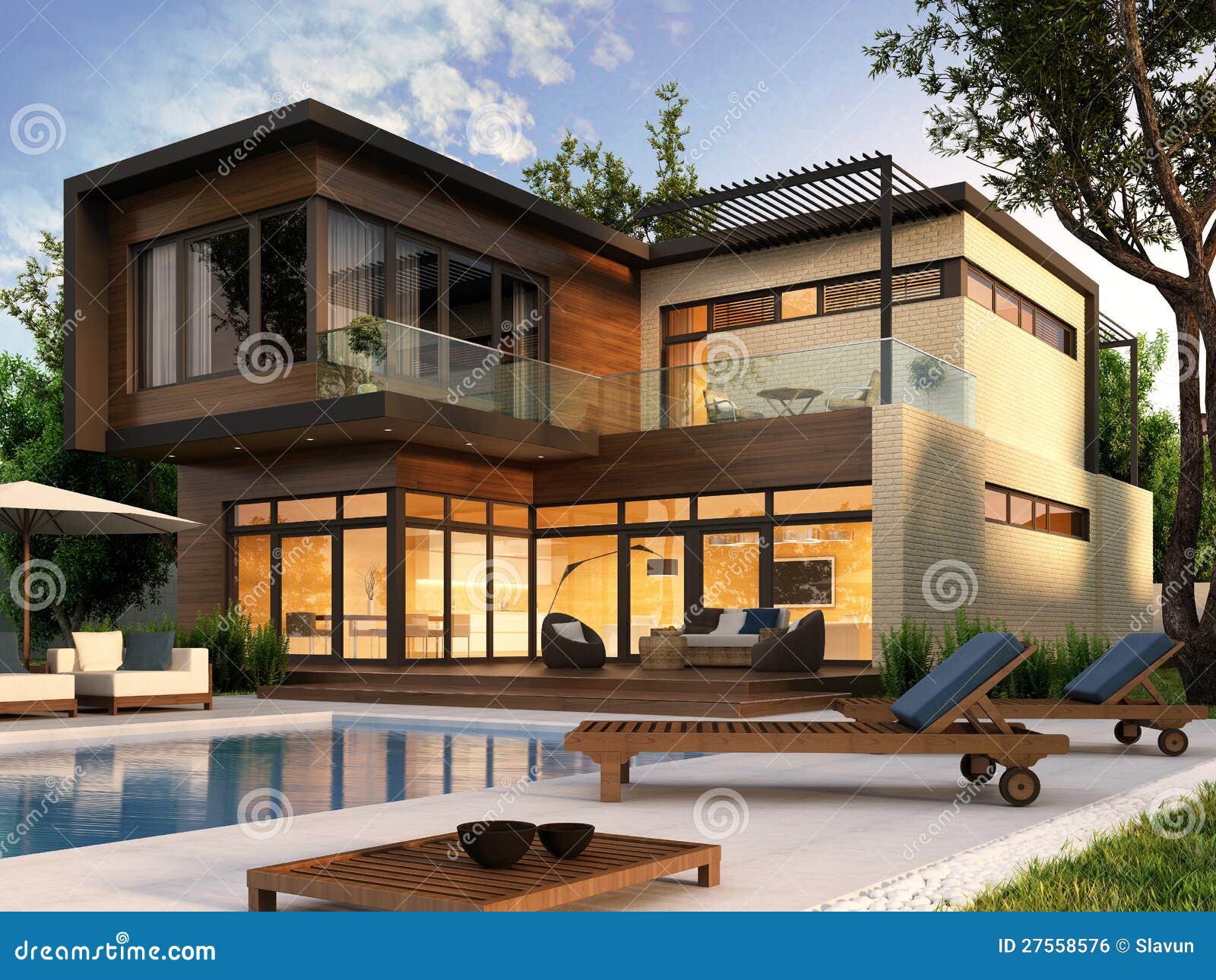 Modern House Royalty Free Stock Image - Image: 27558576