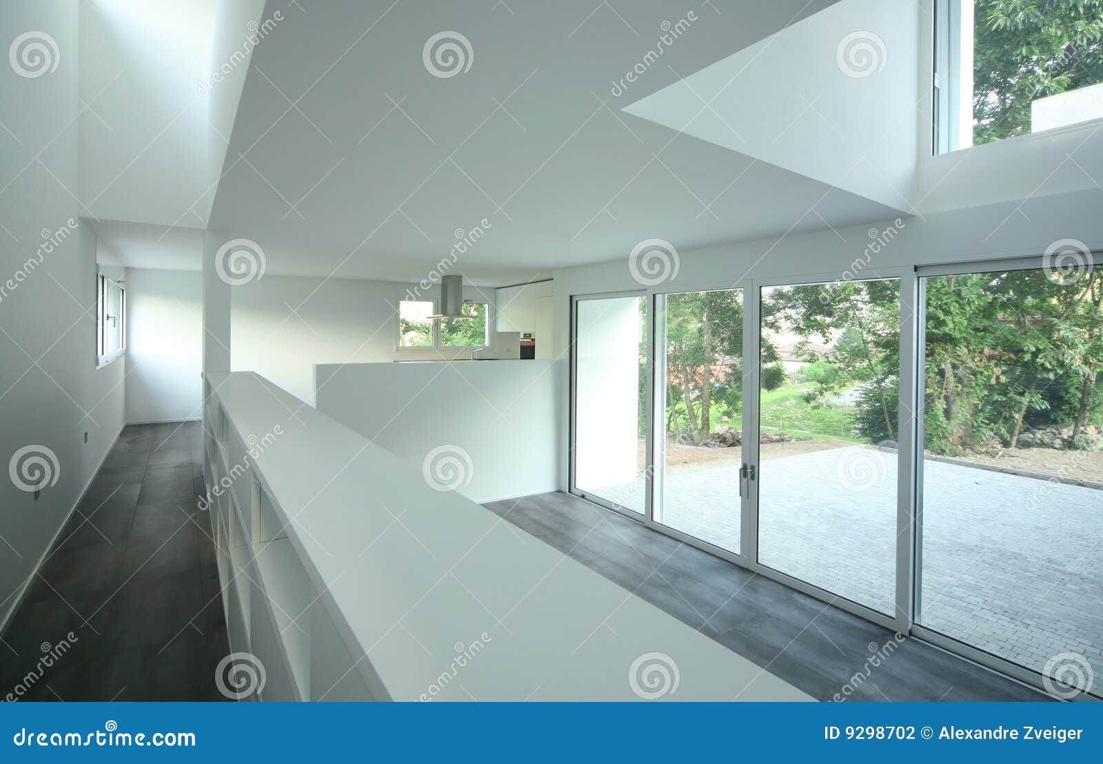 Modern house stock photo. Image of internal, living, window - 9298702