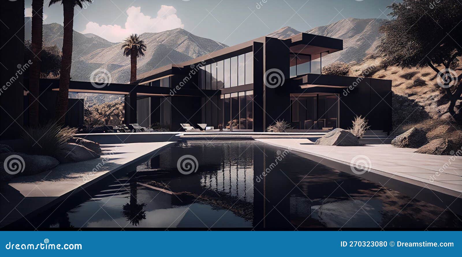 Modern house concept stock photo. Image of facade, architectural ...