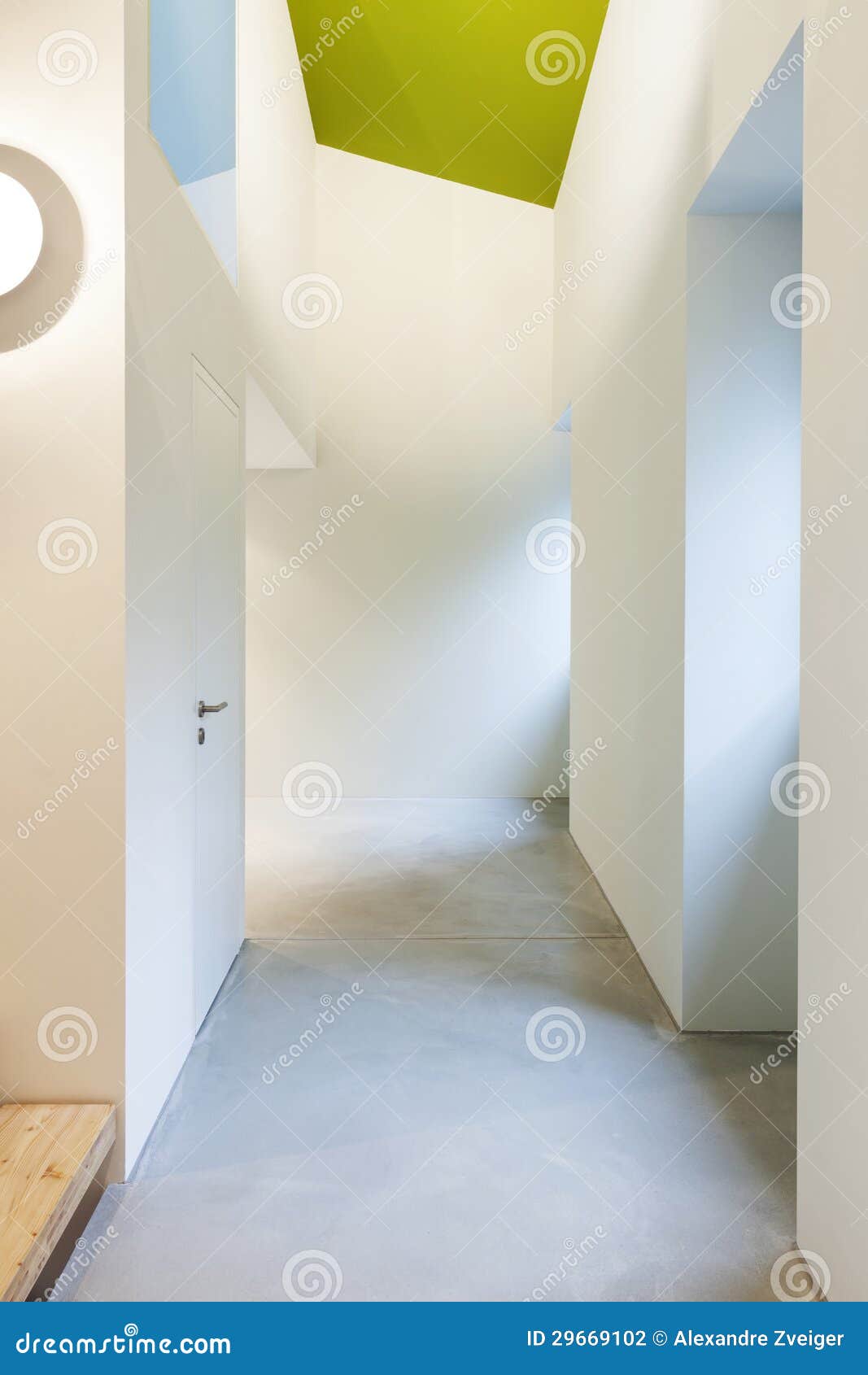 Modern house, corridor stock photo. Image of passage - 29669102