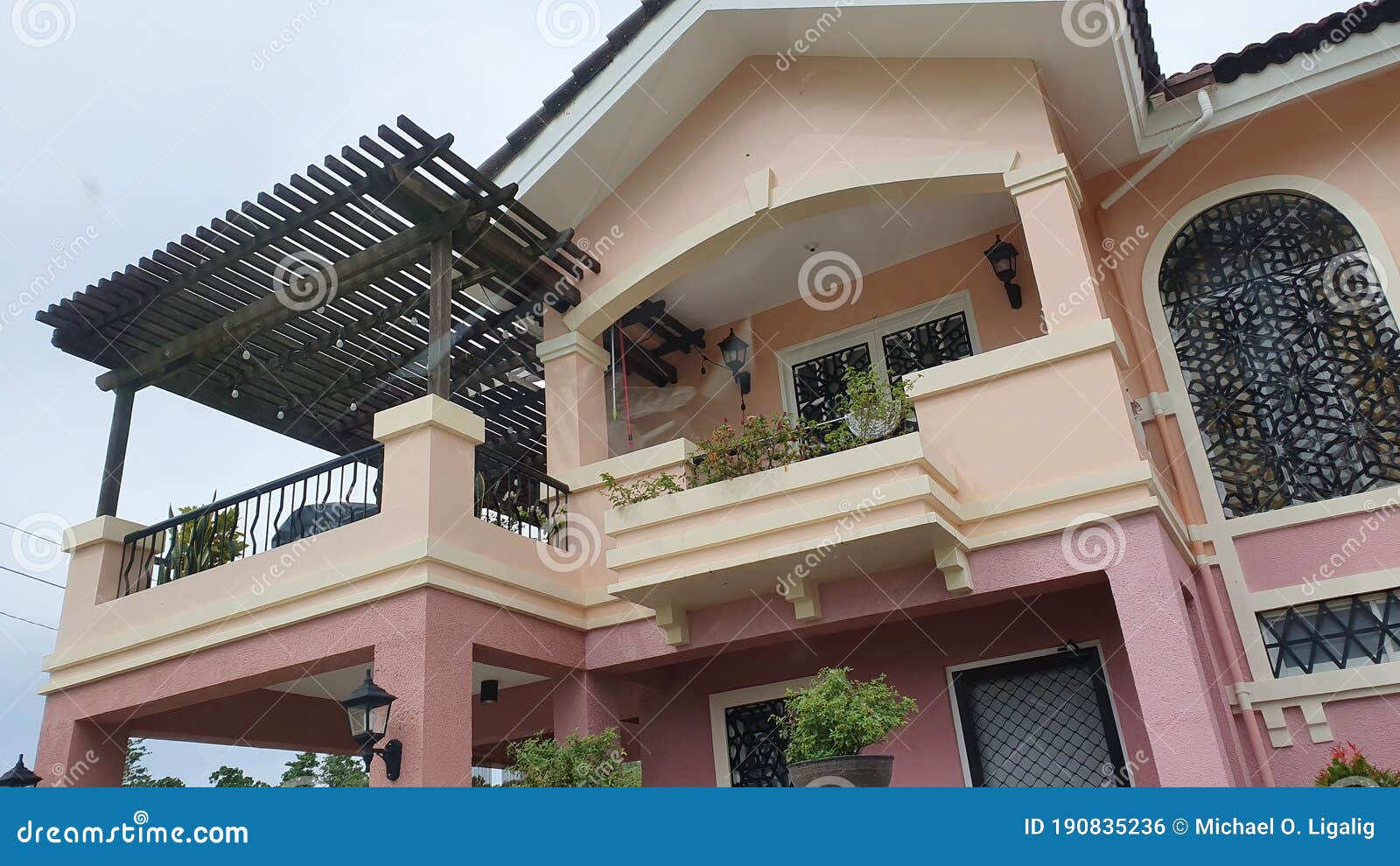 Modern House Design in the Philippines, Asia Stock Photo - Image of ...