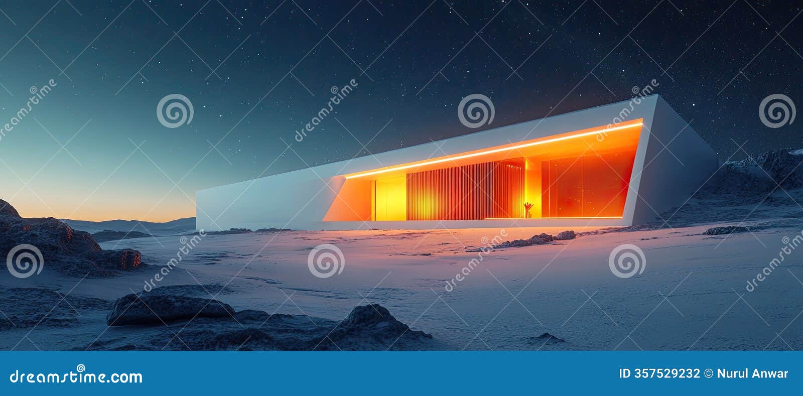 A Starkly Lit, Modern Office Space With A Masculine-dominated Bookshelf ...