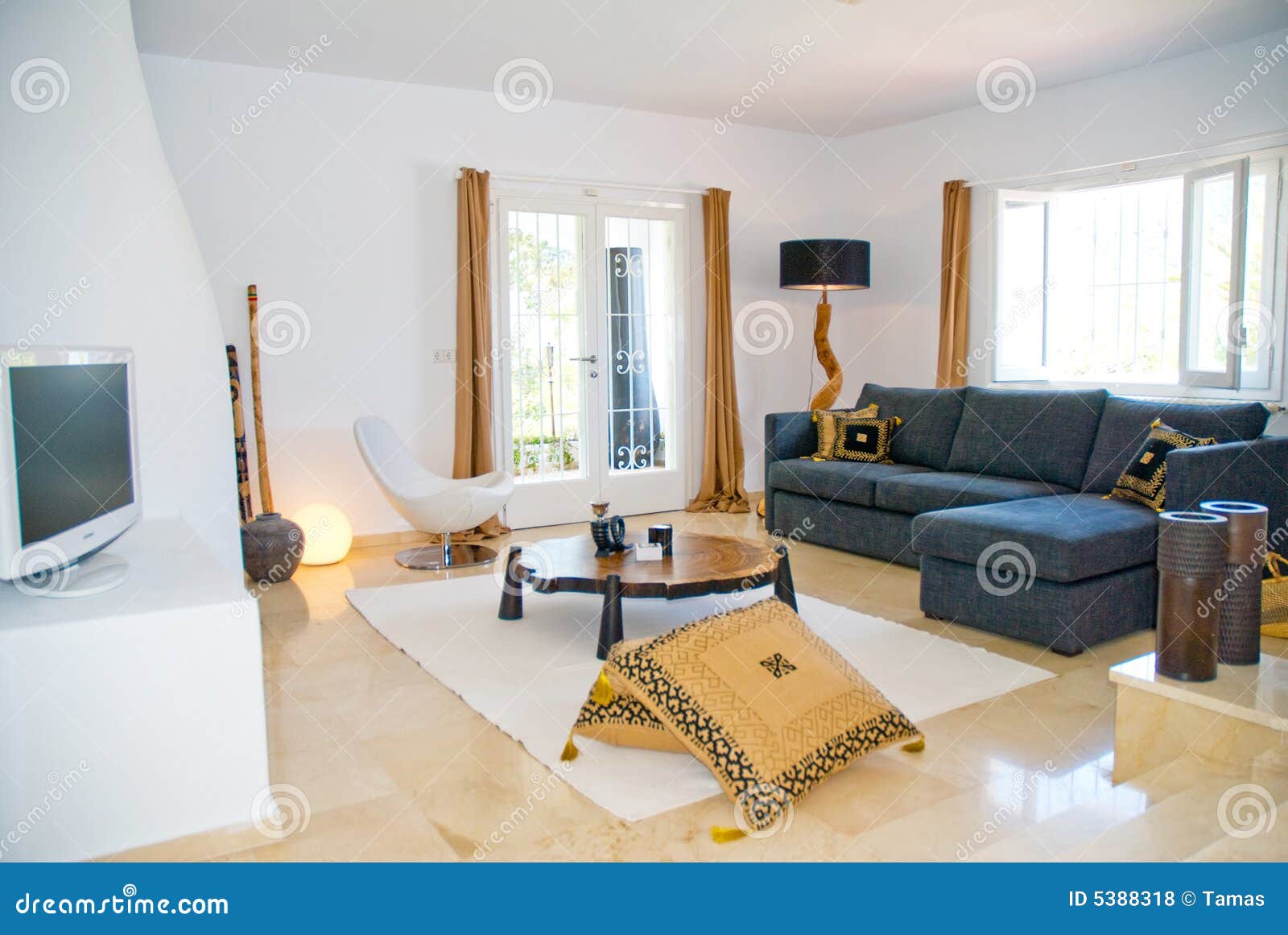 Modern house interior stock photo. Image of contemporary - 5388318