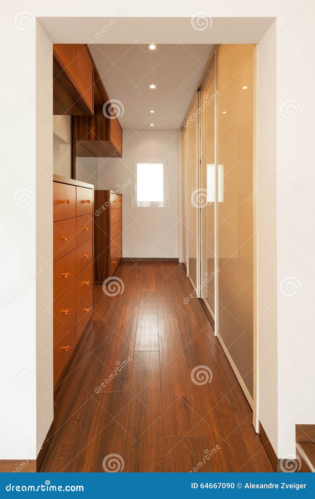 Modern House Interior, Corridor Stock Photo - Image of interior, estate ...