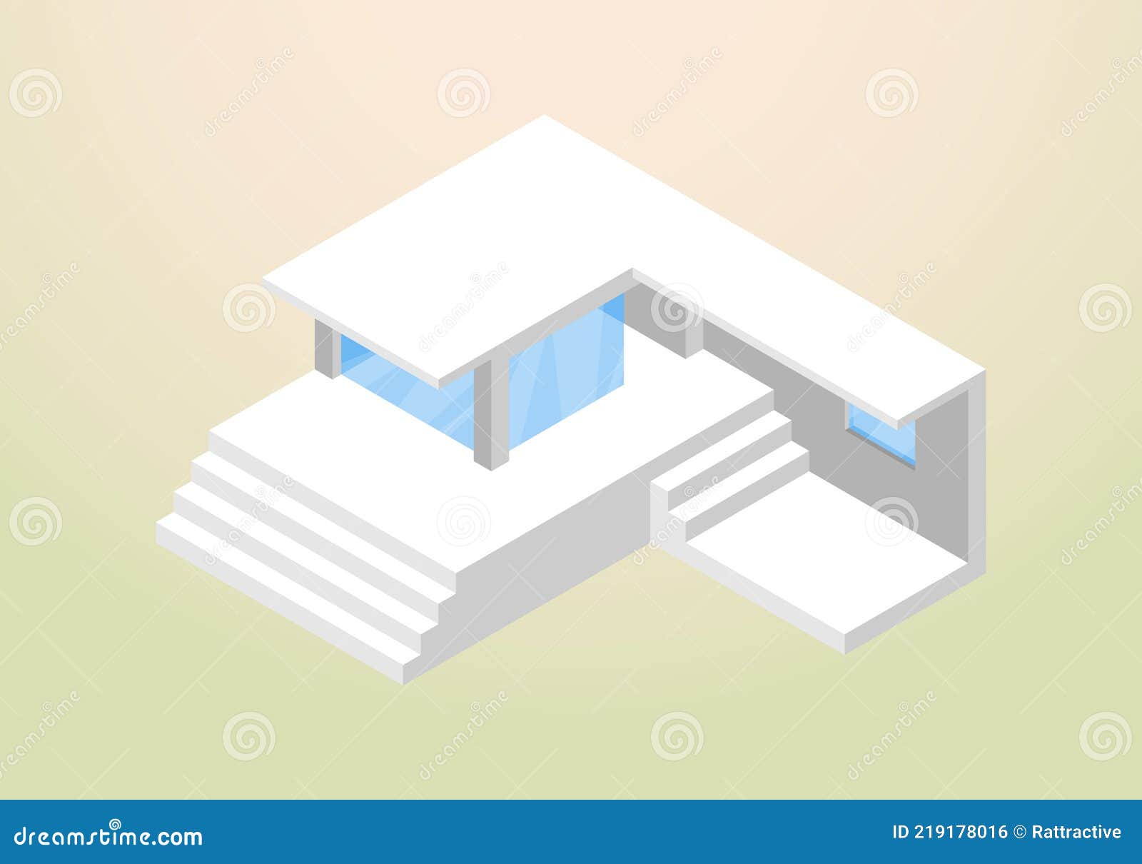 Modern House Isometric Design Vector Eps 10 Stock Vector - Illustration ...
