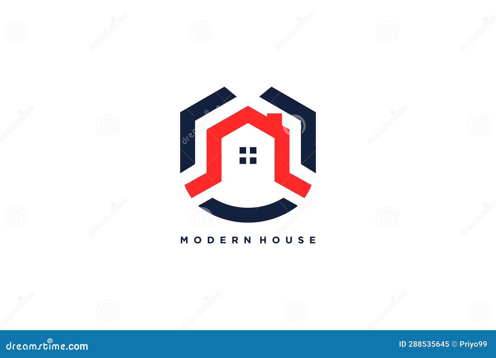 Modern House Logo Design with Creative Concept Stock Illustration ...