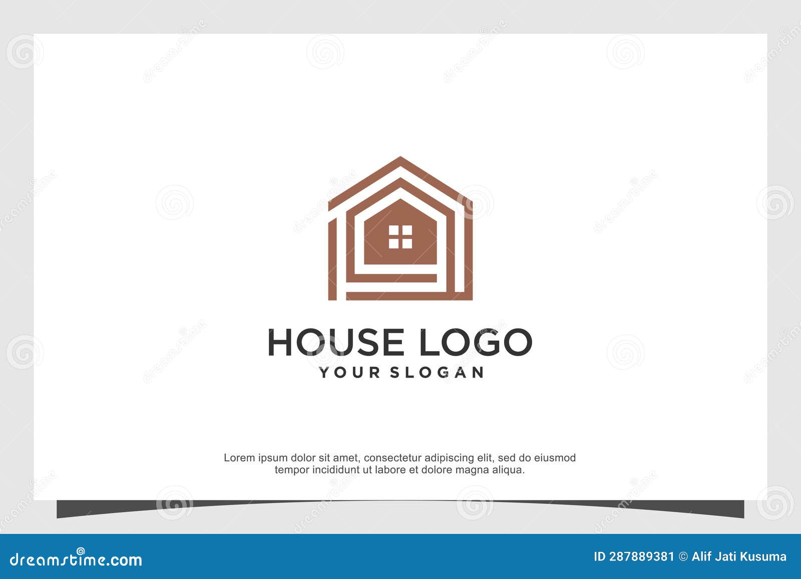 Modern House Logo Design Minimalist Concept Premium Vector Part 1 Stock ...