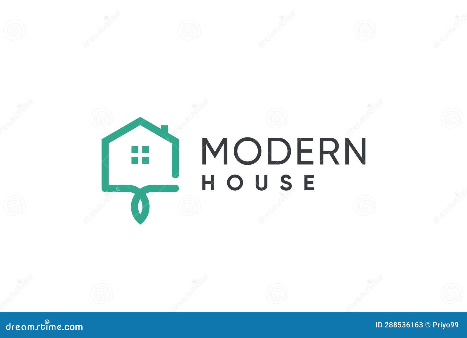 Modern House Logo Design Vector with Creative Concept Stock Vector ...