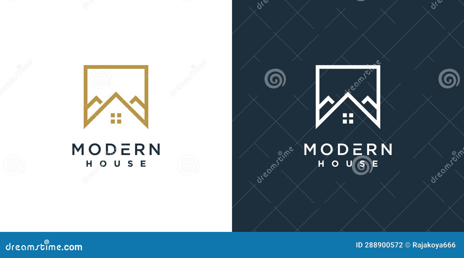 Modern House Logo Unique Shape Concept Premium Vector Part 2 Stock ...