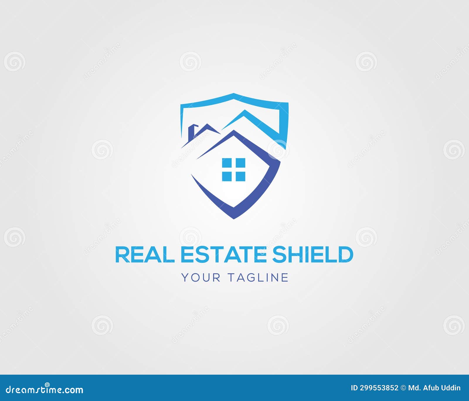 Modern House Protection Home Security Logo Icon Design. Stock Vector ...