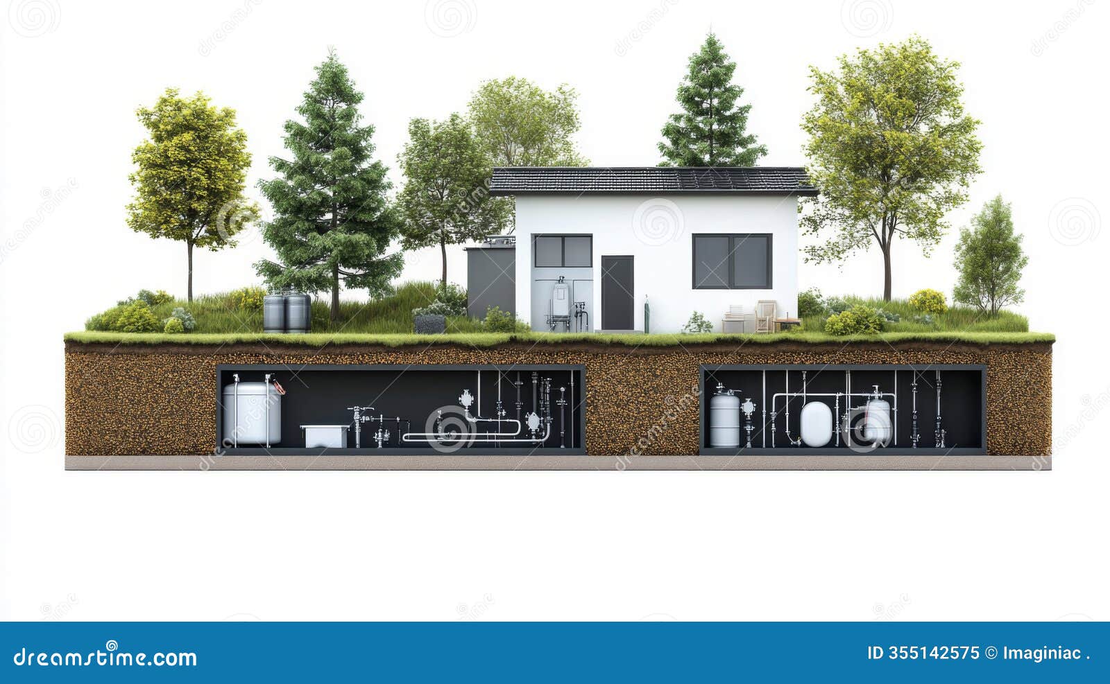 House Utility Infrastructure Abstract Concept Vector Illustrations ...