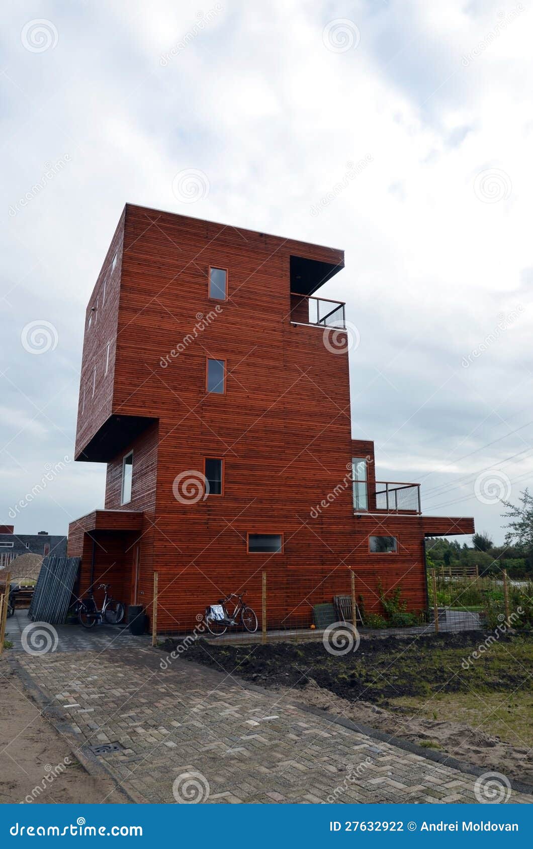 Modern Houses in Amsterdam, Holland Stock Photo - Image of construction ...