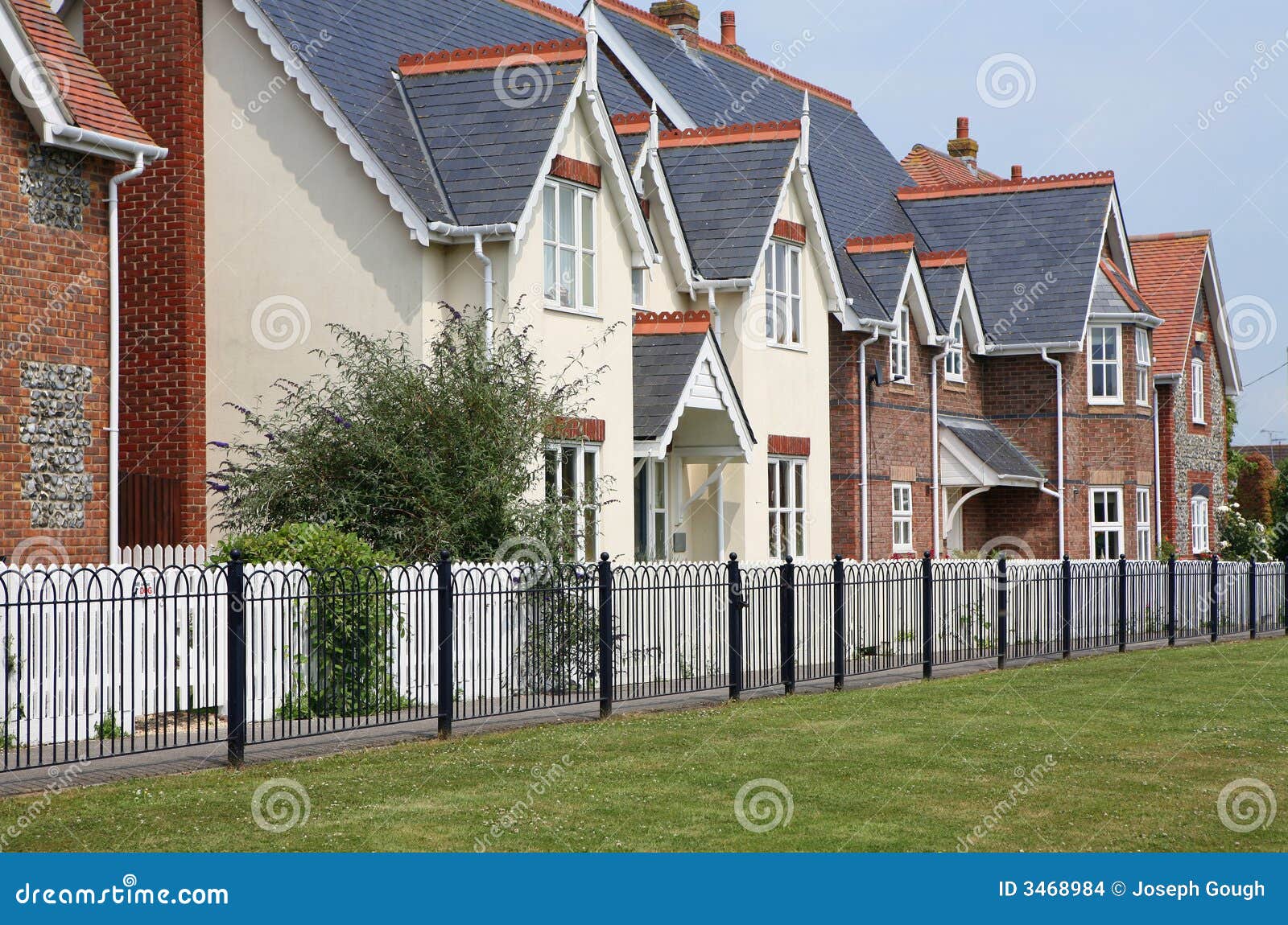 Modern Houses in Row stock photo. Image of modern, parkland - 3468984