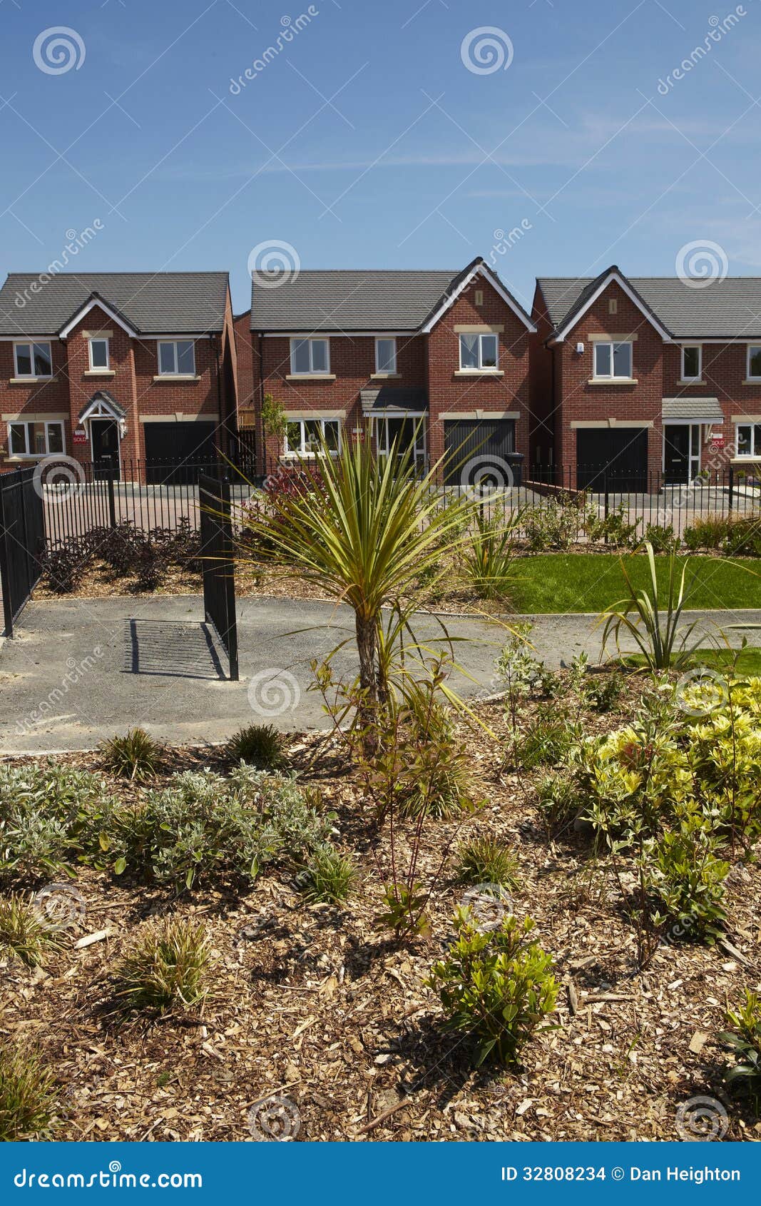 Modern housing development stock photo. Image of brick - 32808234
