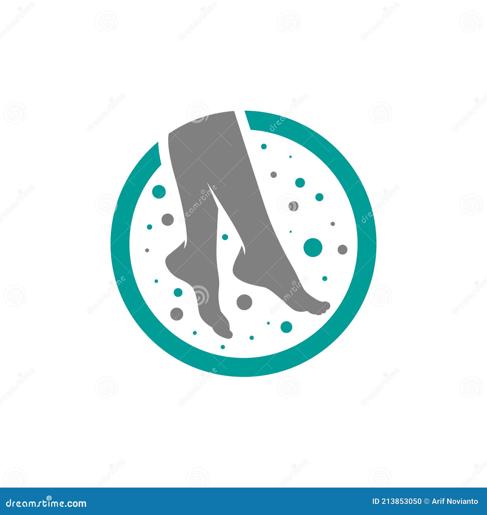 Modern human foot logo stock vector. Illustration of concept - 213853050