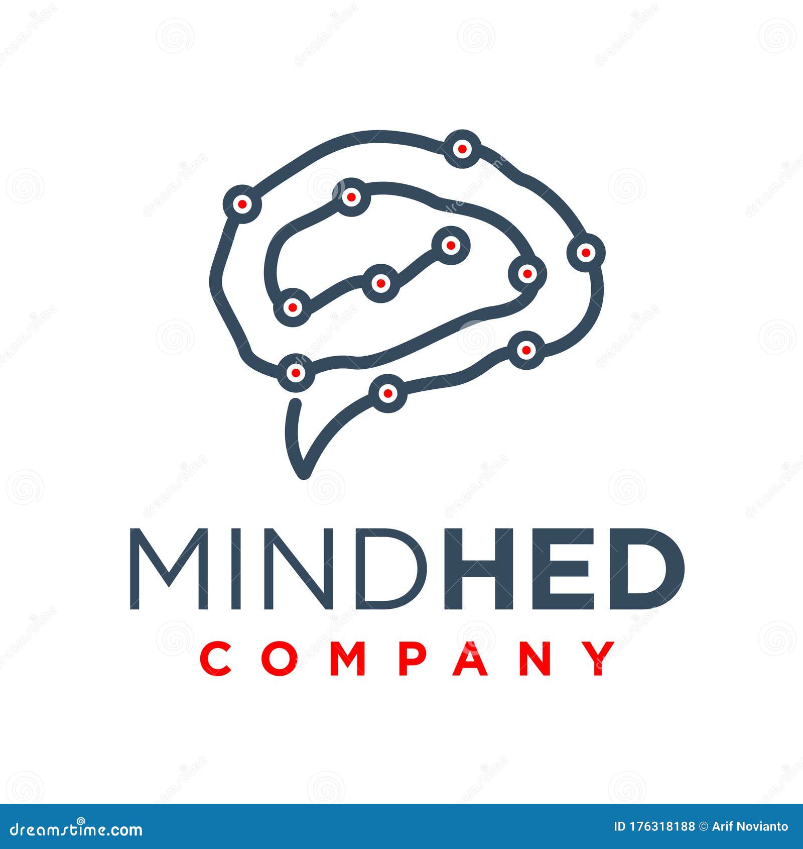 Modern Human Intelligence Logo Stock Illustration - Illustration of ...