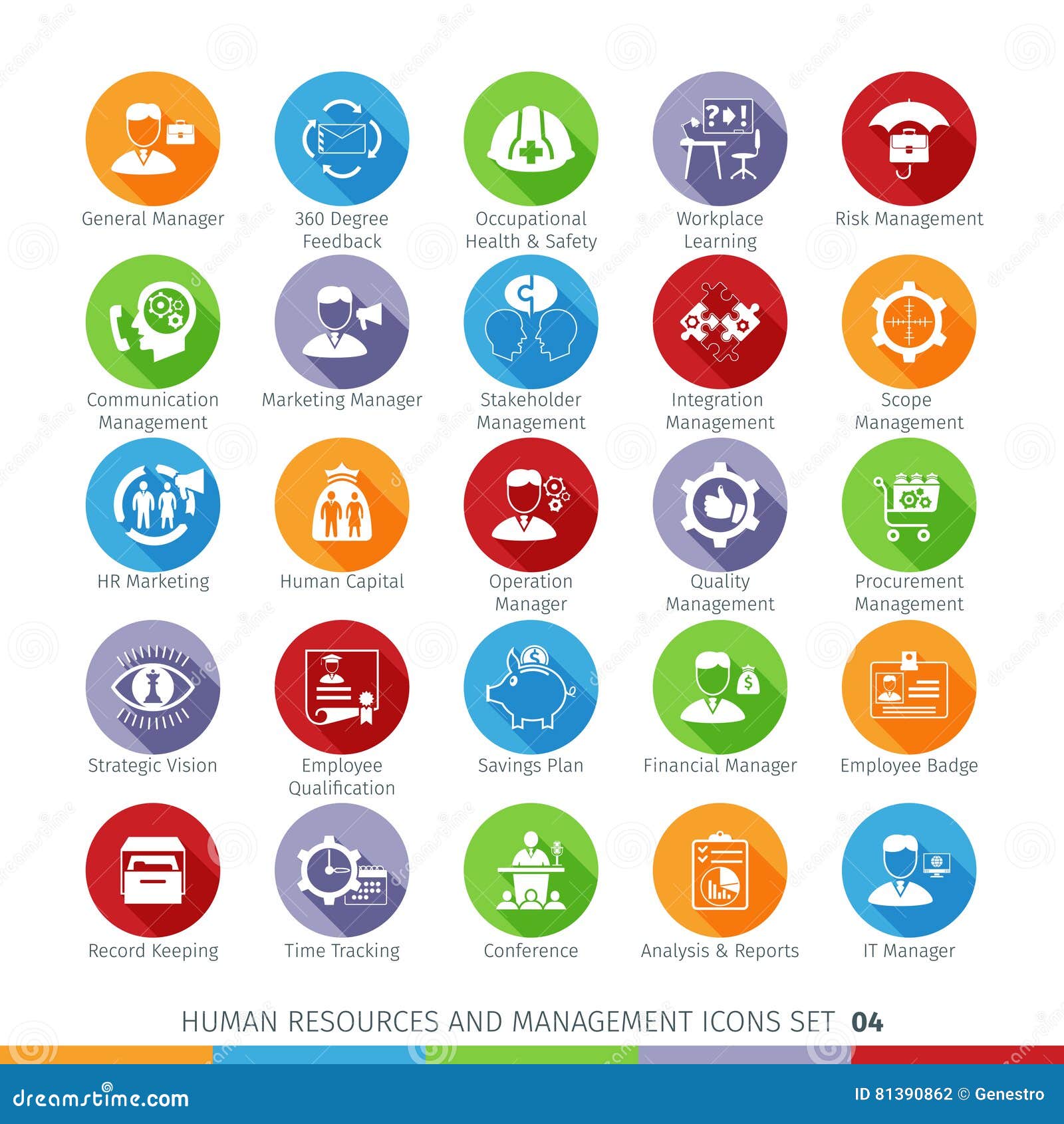 Modern Human Resources Set 04 Stock Illustration - Illustration of ...