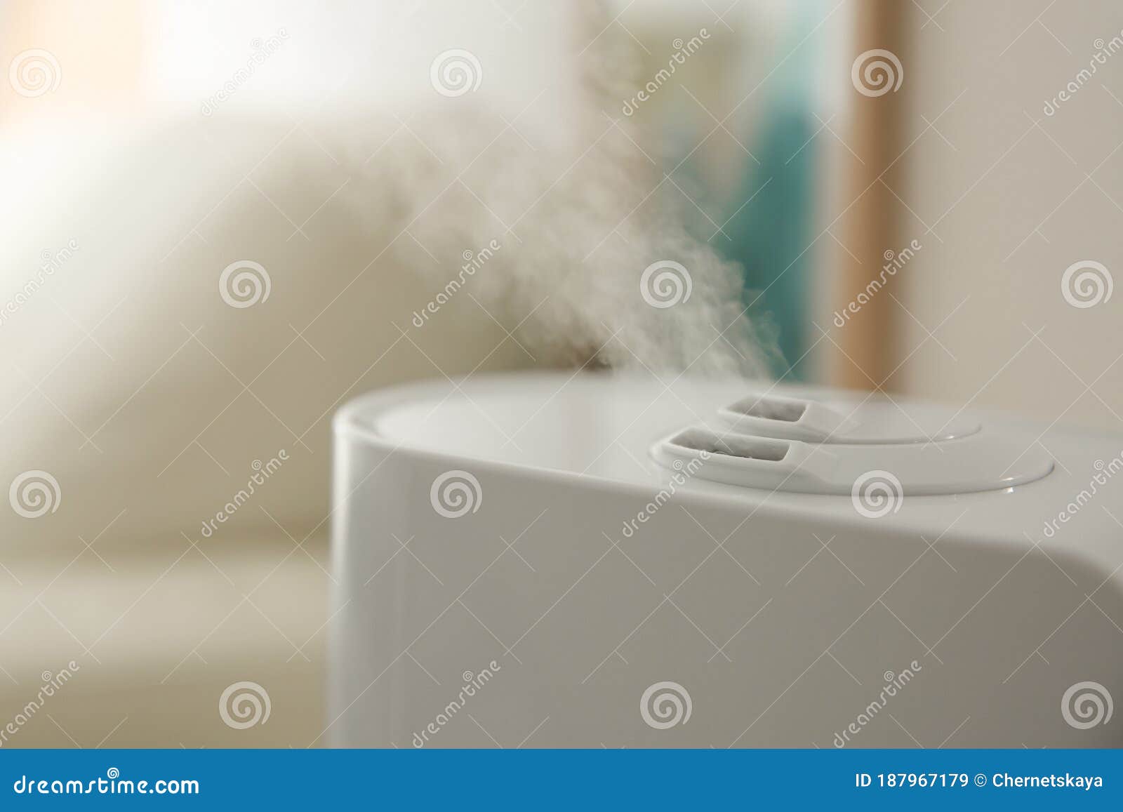 Modern Humidifier on Background, Closeup View Stock Image - Image of ...