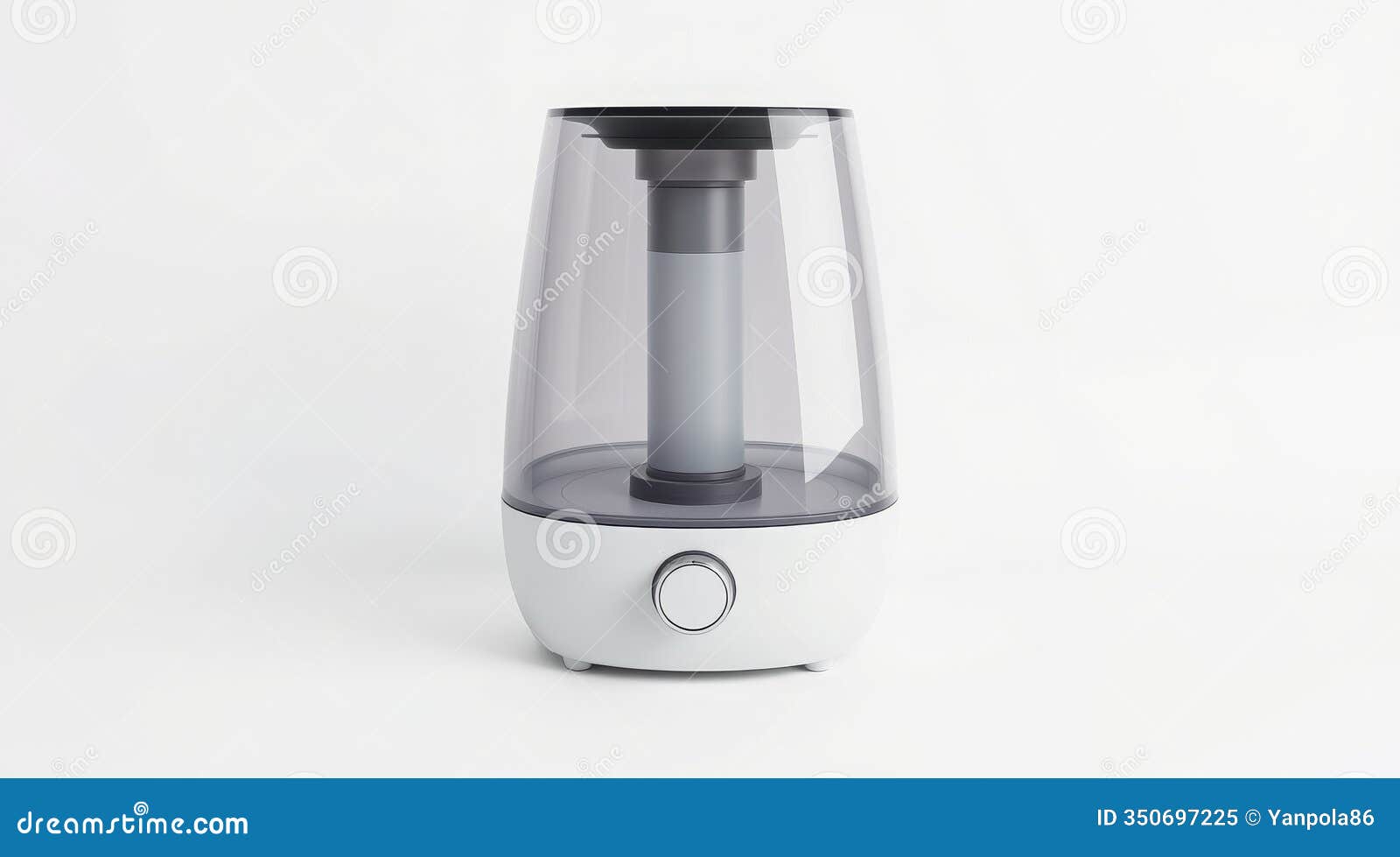 Modern Humidifier with Transparent Tank and Sleek Design on a White ...