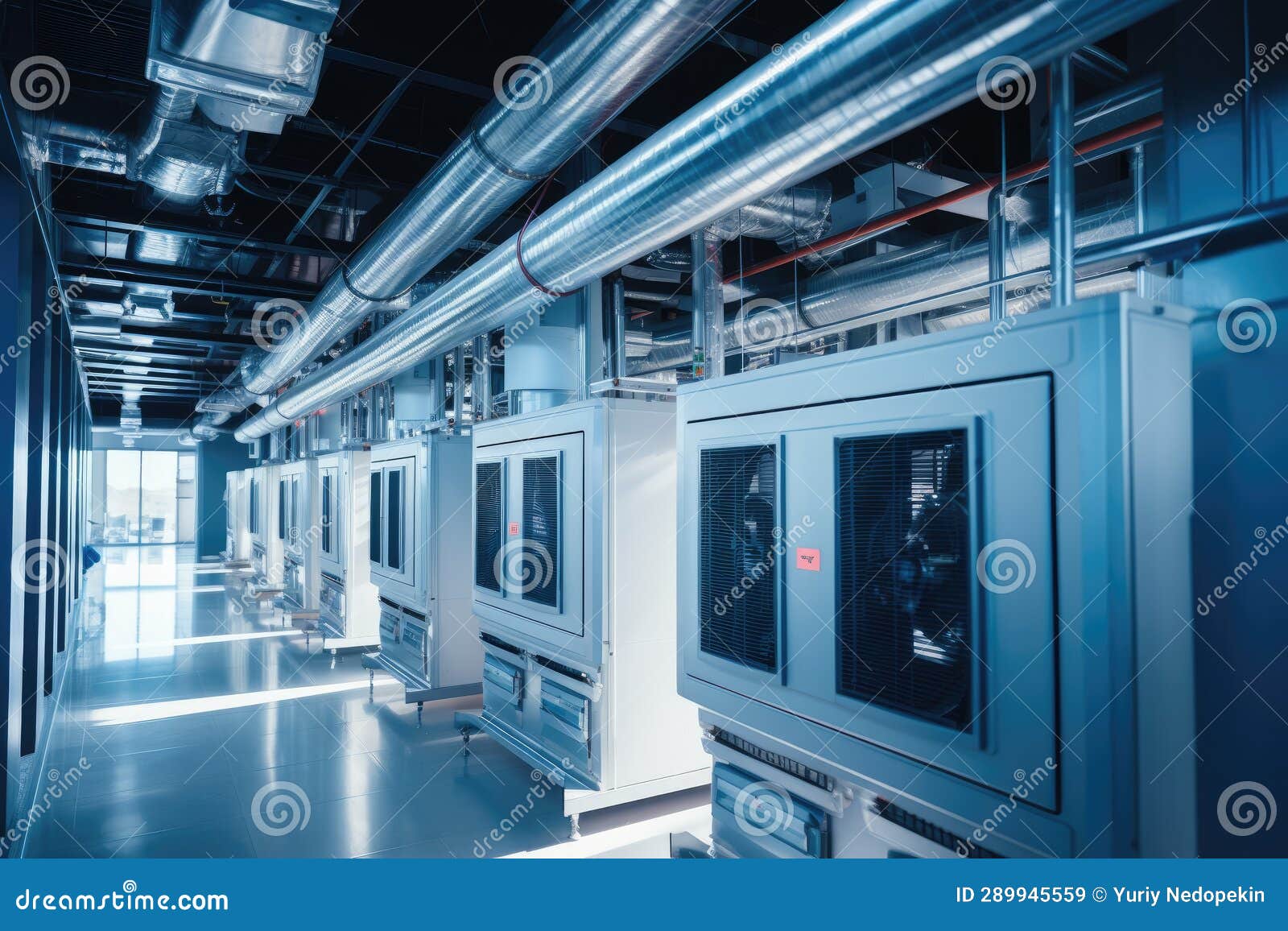 Modern HVAC Systems with Full Automation Stock Image - Image of ...