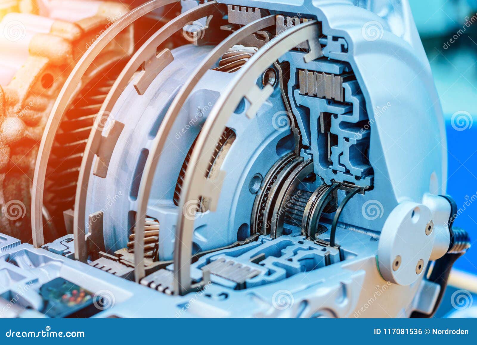 Modern Hydromechanical Gearbox. Automatic Transmission. Stock Photo ...