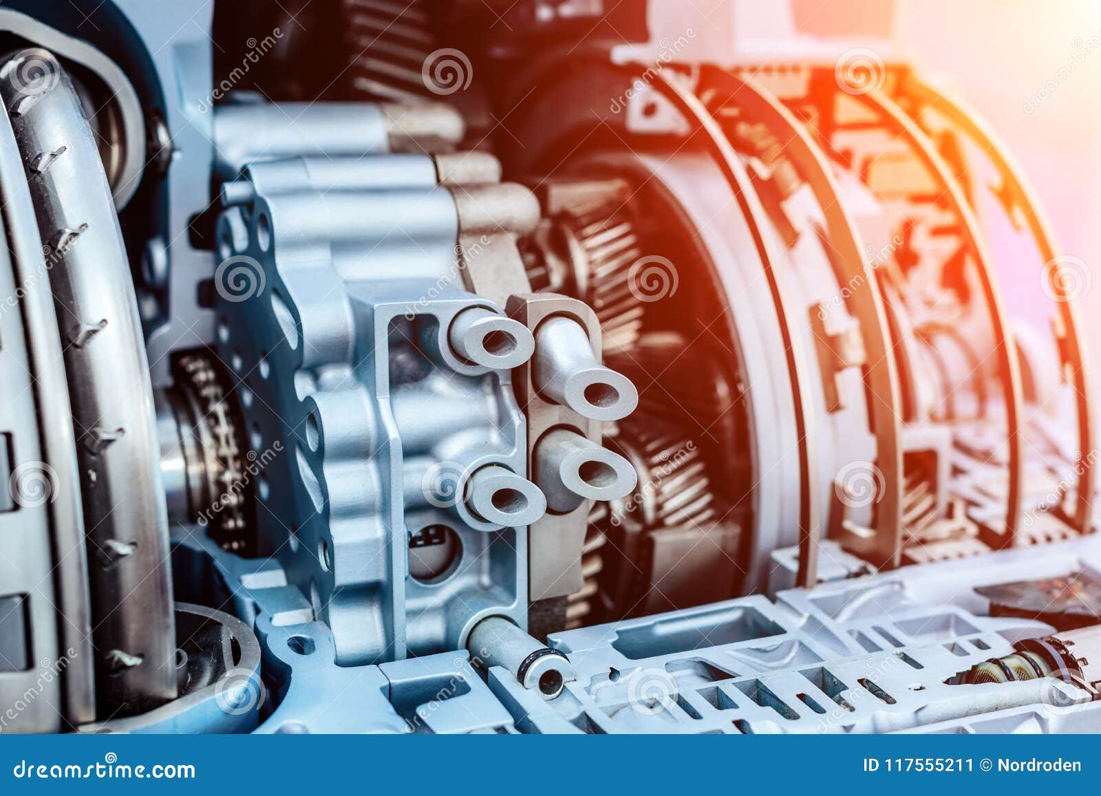 Modern Hydromechanical Gearbox. Automatic Transmission. Stock Image - Image of disk, drive ...