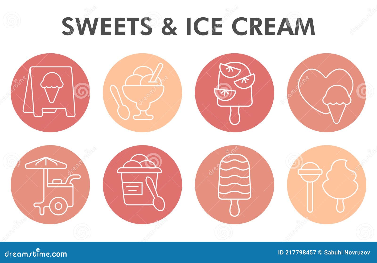 Modern Ice Cream Infographic Design Template. Ice Cream Inphographic ...