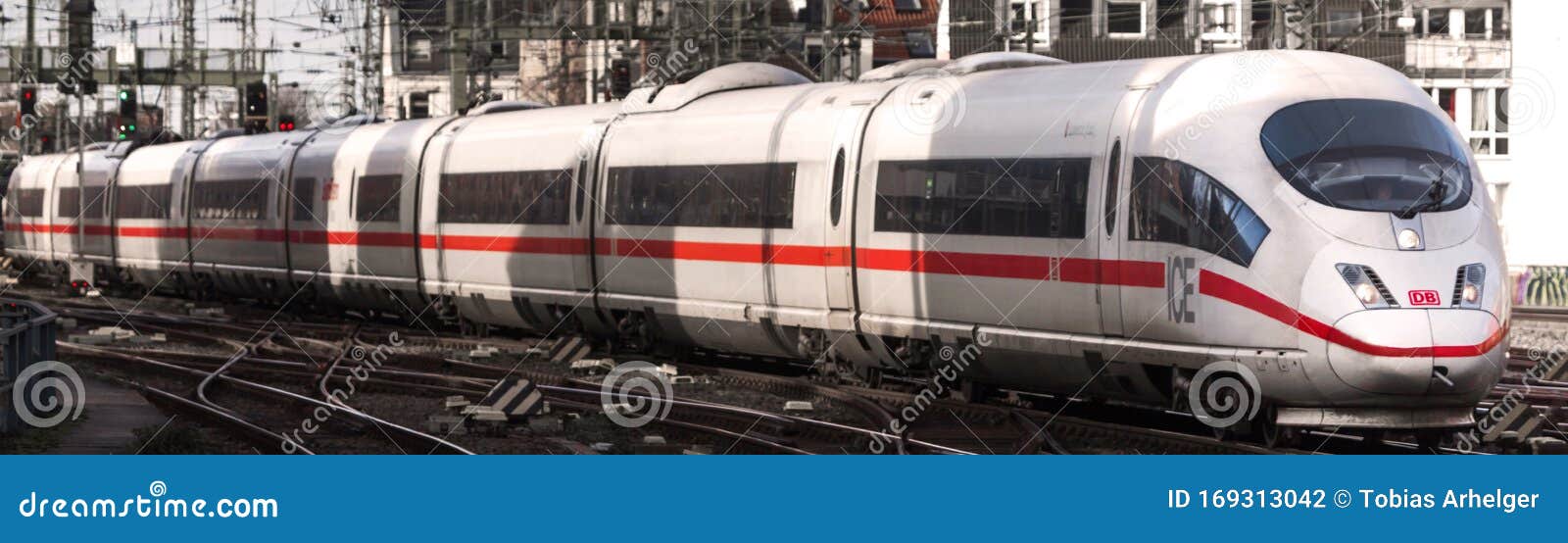 A Modern ICE Train at Cologne Germany Panorama Editorial Photography ...