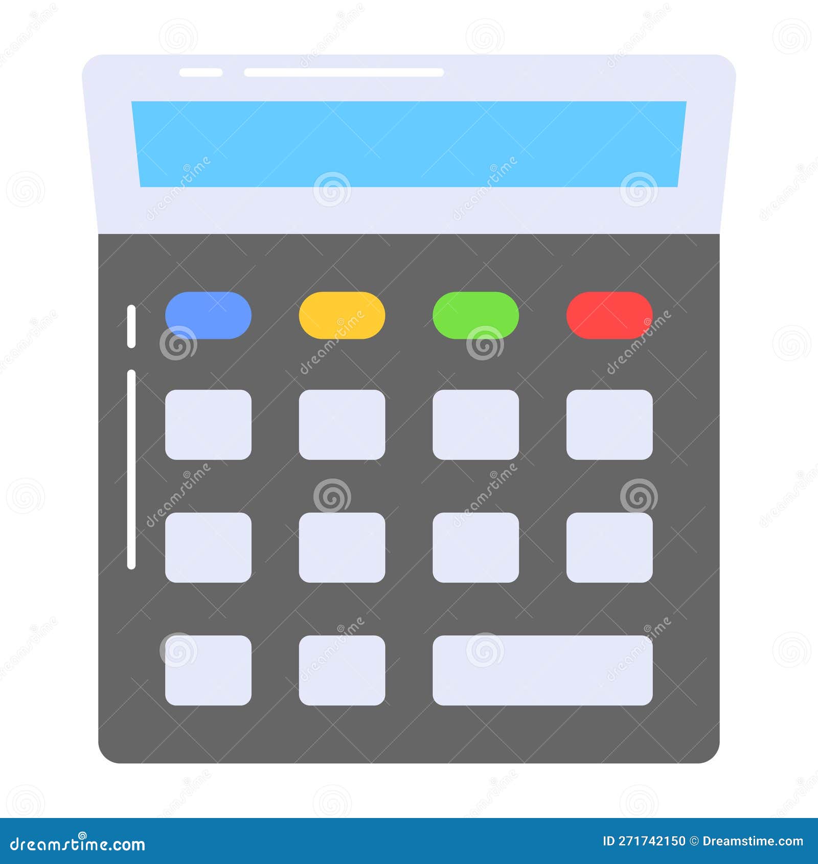 Modern Icon of Calculator, Calculating Device Vector Design Stock ...