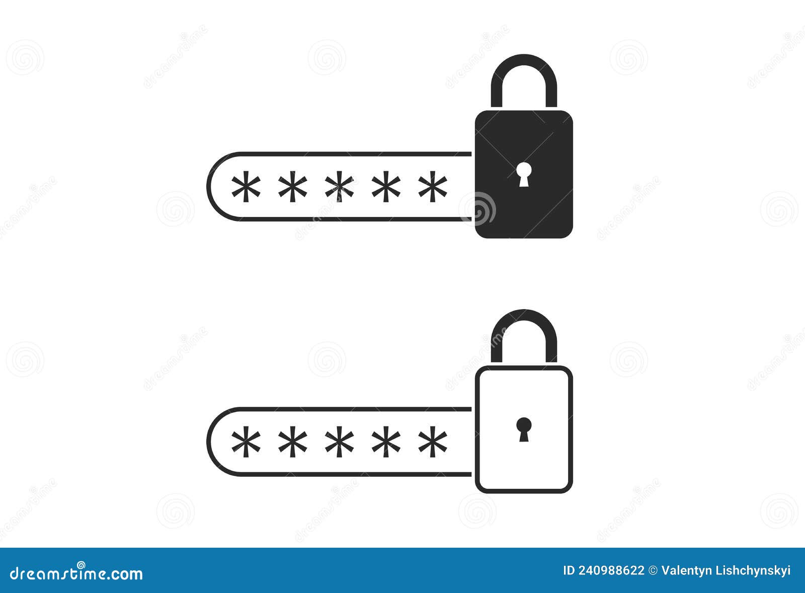 Modern Icon Depicting a Login Symbol Set. Vector Illustration Stock ...