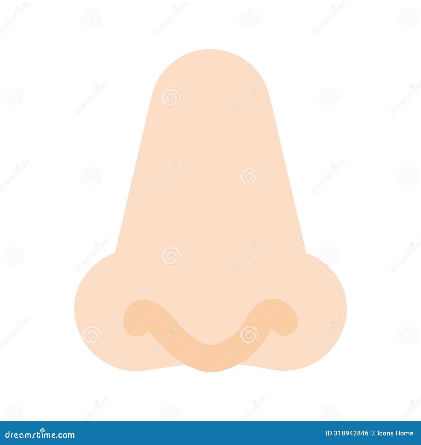 Modern Icon of Human Nose in Trendy Style Stock Vector - Illustration ...
