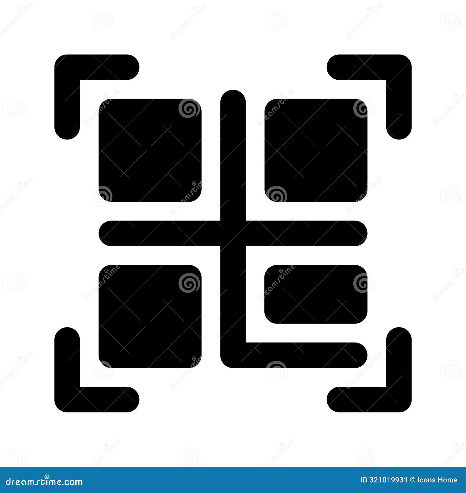 Modern Icon of Qr Code, Customizable Vector Stock Vector - Illustration ...