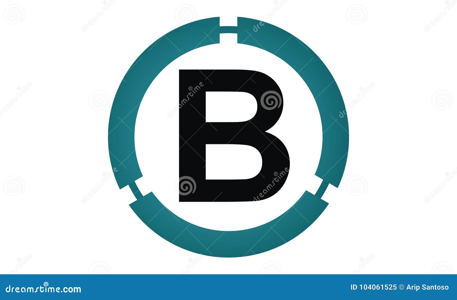 Modern Icon Solution Letter B Stock Vector - Illustration of education ...