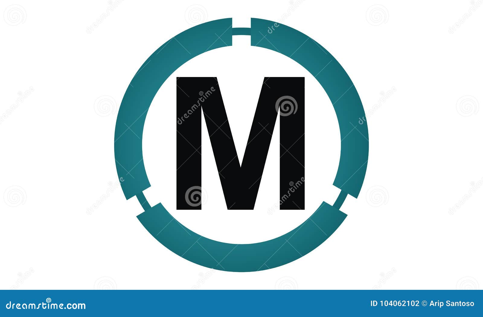 Modern Icon Solution Letter M Stock Vector - Illustration of coaching ...