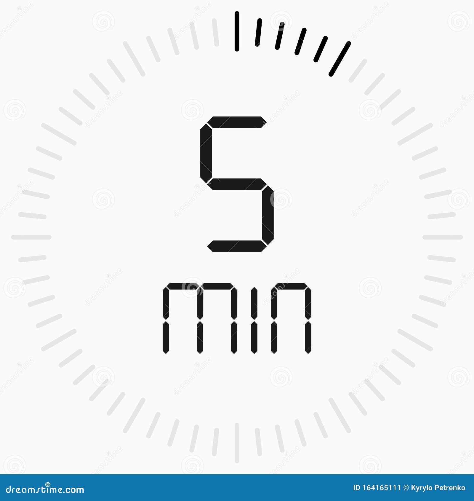Modern Icon. Time Countdown Timer. Start, Finish Stock Vector ...