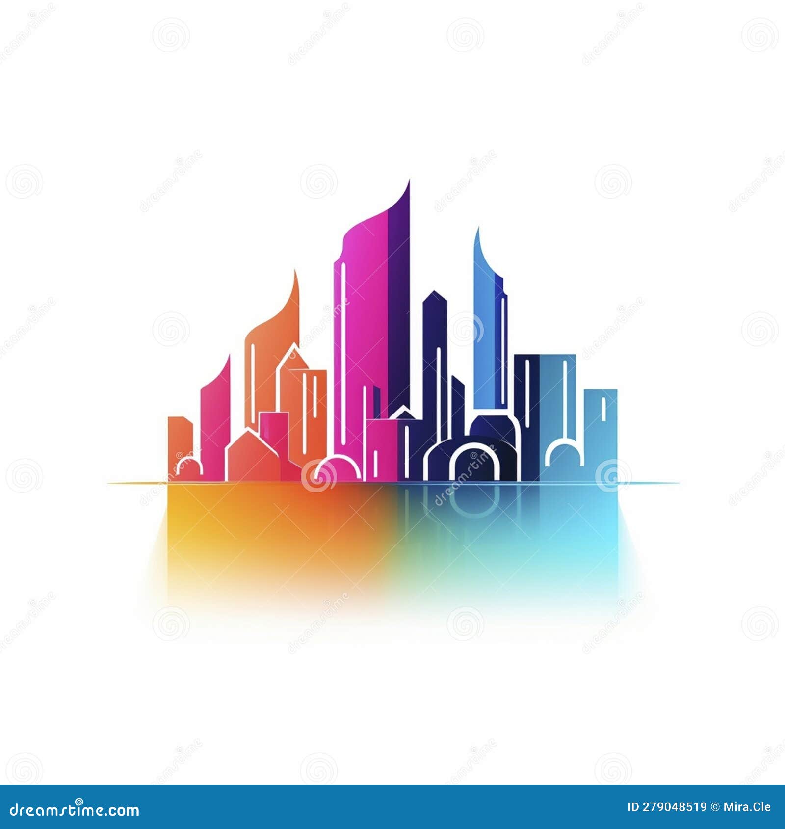 Iconic City Buildings And Travel Suitcases With Passport And Passboards ...