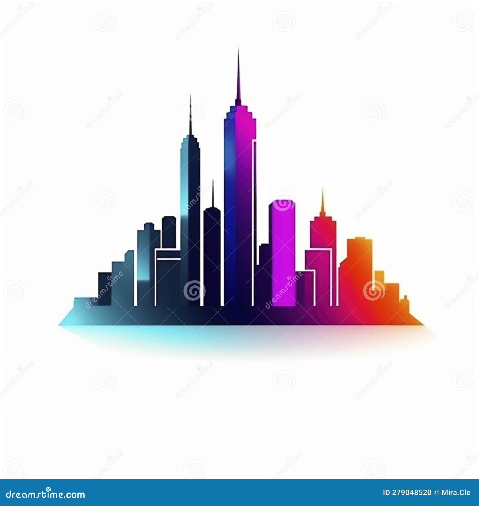 Iconic City Buildings And Travel Suitcases With Passport And Passboards ...