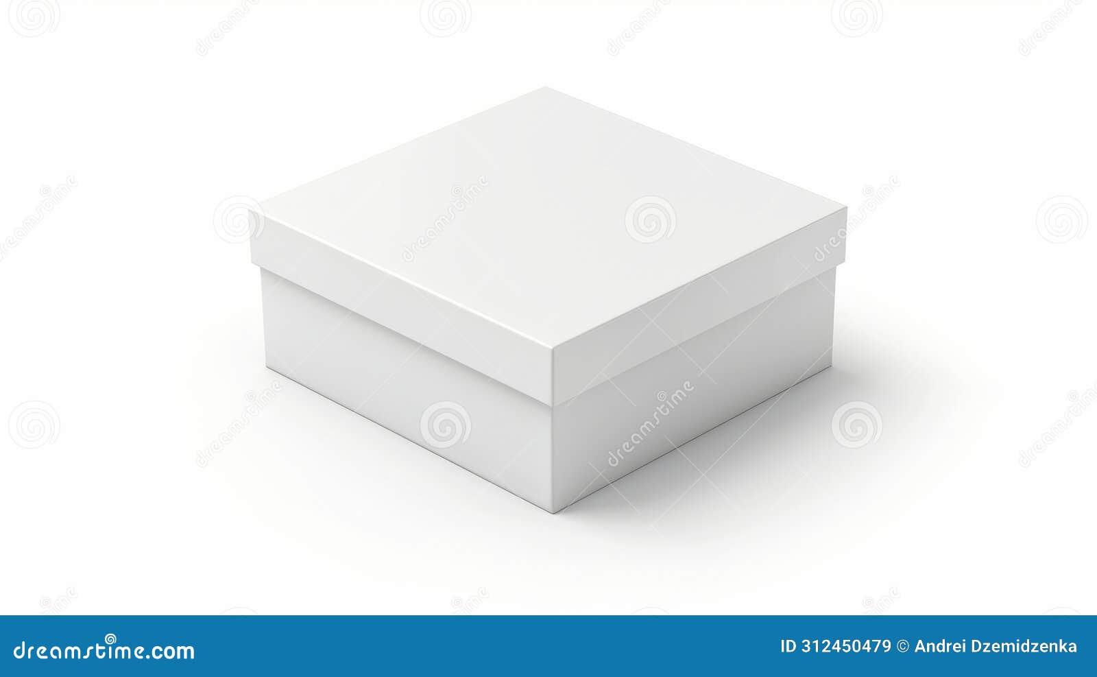 Modern Illustration of a Blank Box with a White Background. Stock ...
