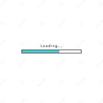 Modern Illustration Blue Loading Bar Stock Illustration - Illustration ...