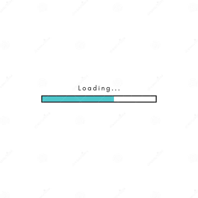 Modern Illustration Blue Loading Bar Stock Illustration - Illustration ...