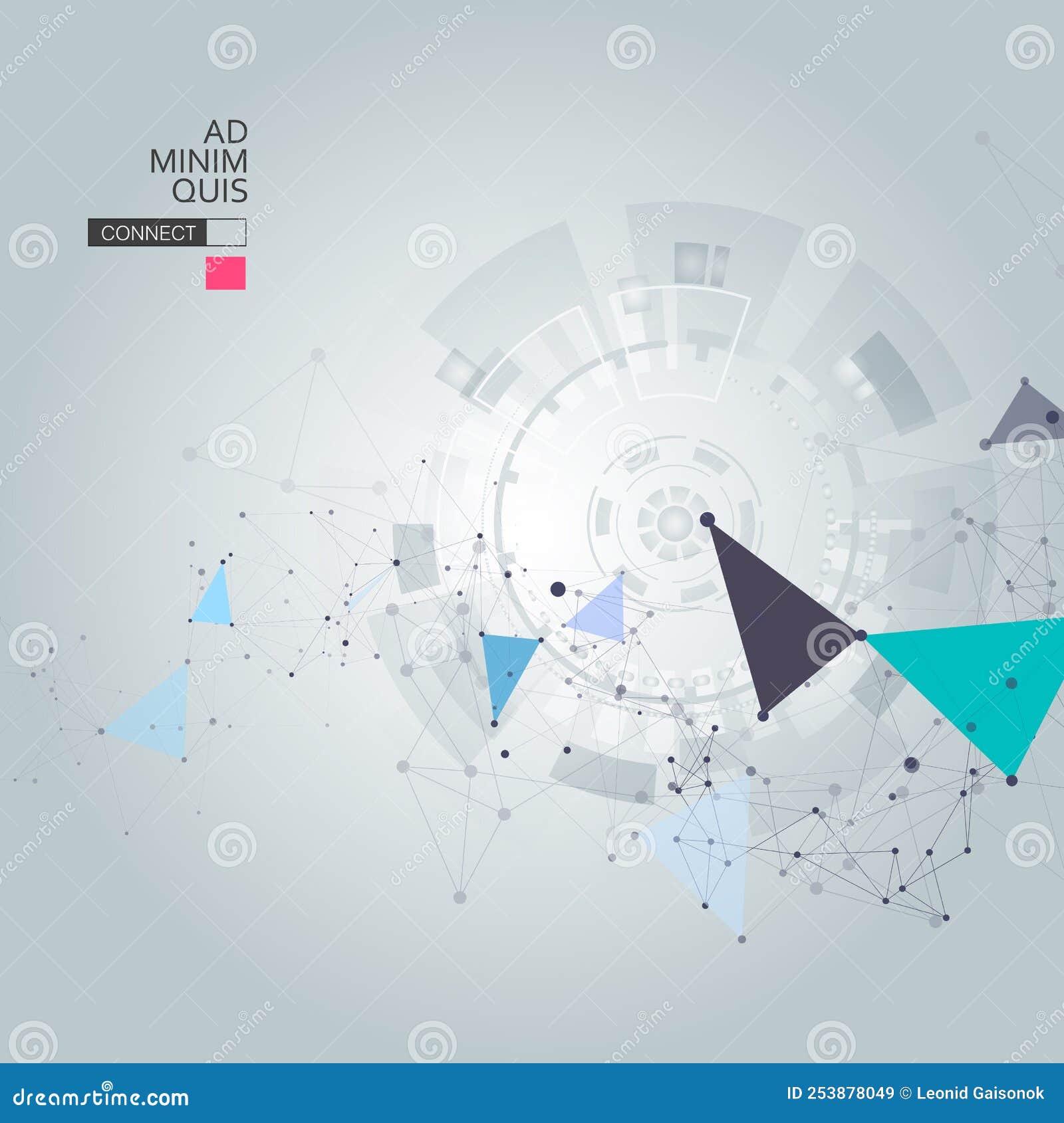 Modern Illustration for Decoration Design. Network Connection ...