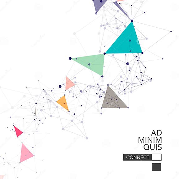 Modern Illustration for Decoration Design. Network Connection ...