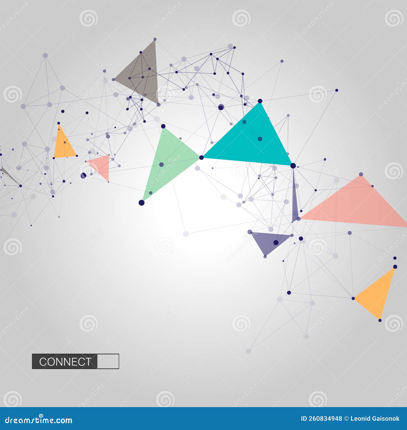 Modern Illustration for Decoration Design. Network Connection ...